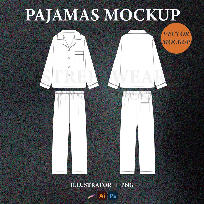 Pajamas Mockup - Etsy