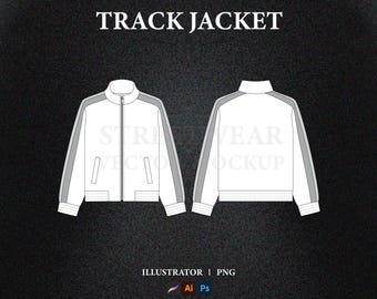 Track Jacket Mockup Vector - Etsy