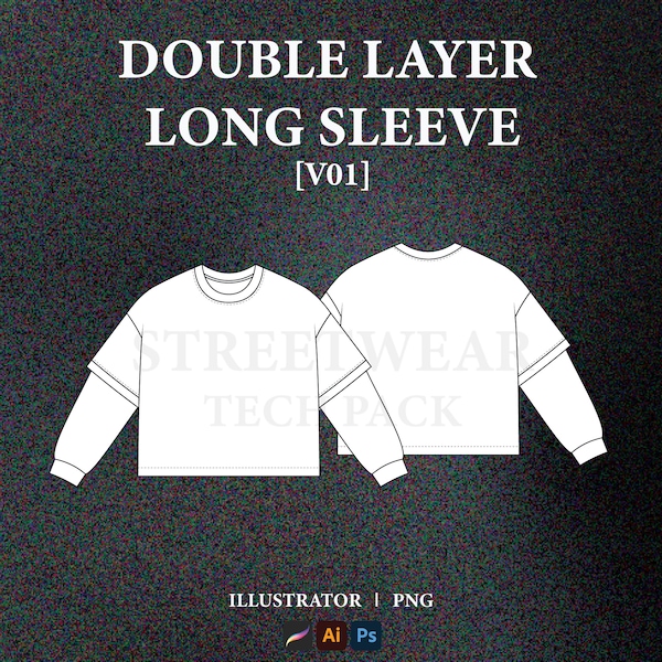 Double Layer Shirt Vector - Etsy