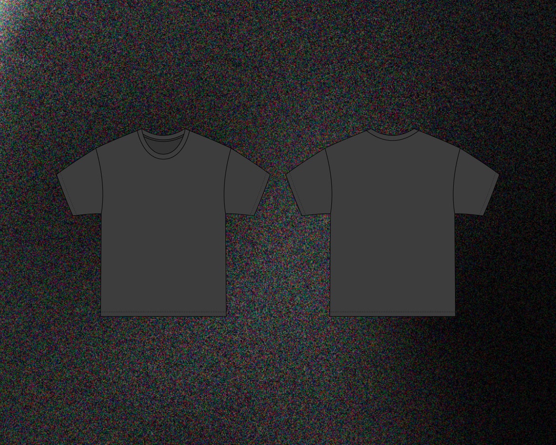 T-shirt Tech Pack Template Streetwear T Shirt Vector Mockup Clothing ...