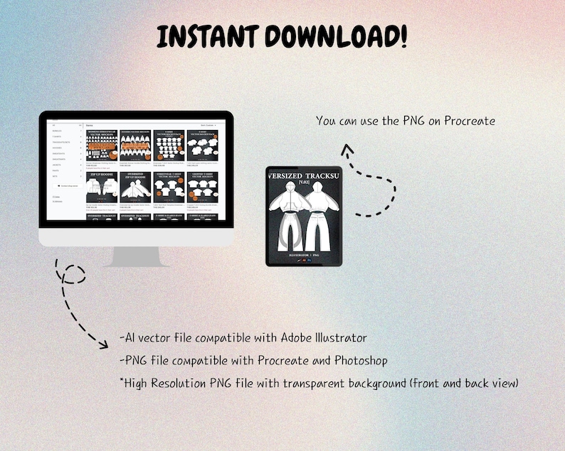 Trucker Hat Vector Mockup: Streetwear Tech Pack Template (AI, PNG) - Etsy