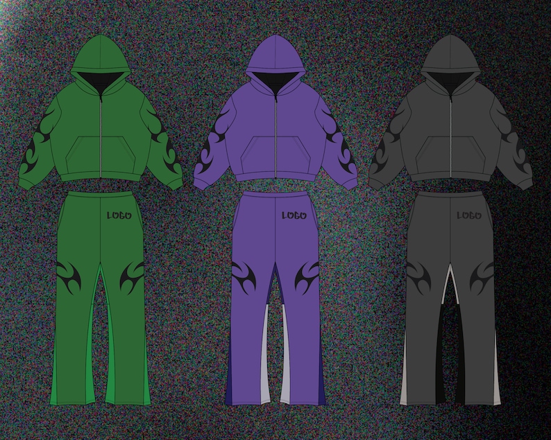 Streetwear Zip-up Tracksuit Vector Mockup Streetwear Clothing Mockup ...