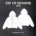 Streetwear Zip up Hoodie Vector Mockup: Clothing Tech Pack (AI & PNG ...