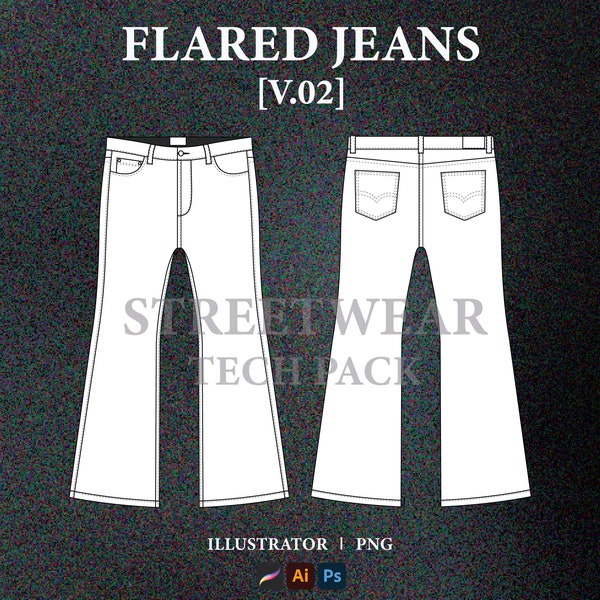 Flared Sweatpants Mockup - Etsy