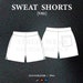 Sweat Short Vector Mockup Active Shorts Mockup Streetwear Shorts Tech ...