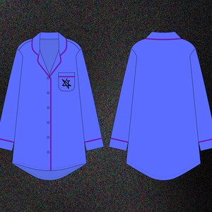 Sleepwear Pajama Dress Mockup Vector Pyjama Mockup Tech Pack Template ...