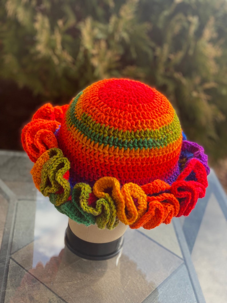 Crochet Ruffle Hats - Etsy