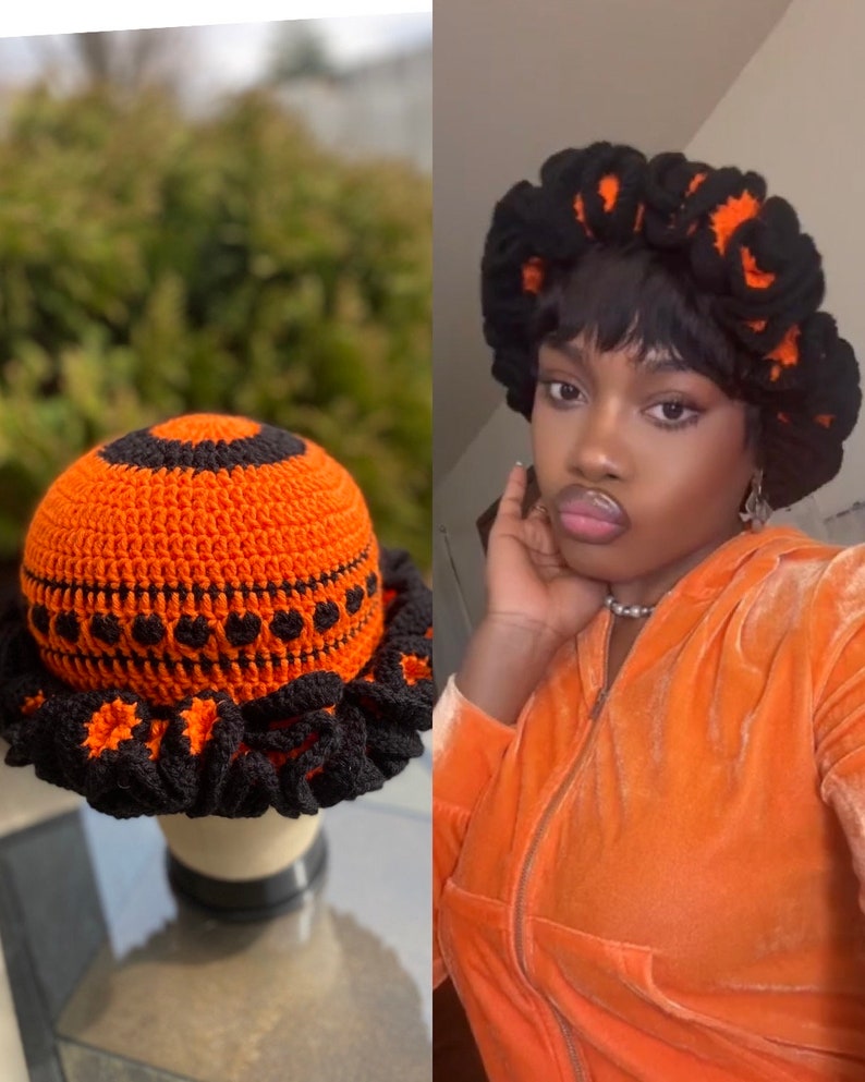 Crochet Ruffle Hats - Etsy