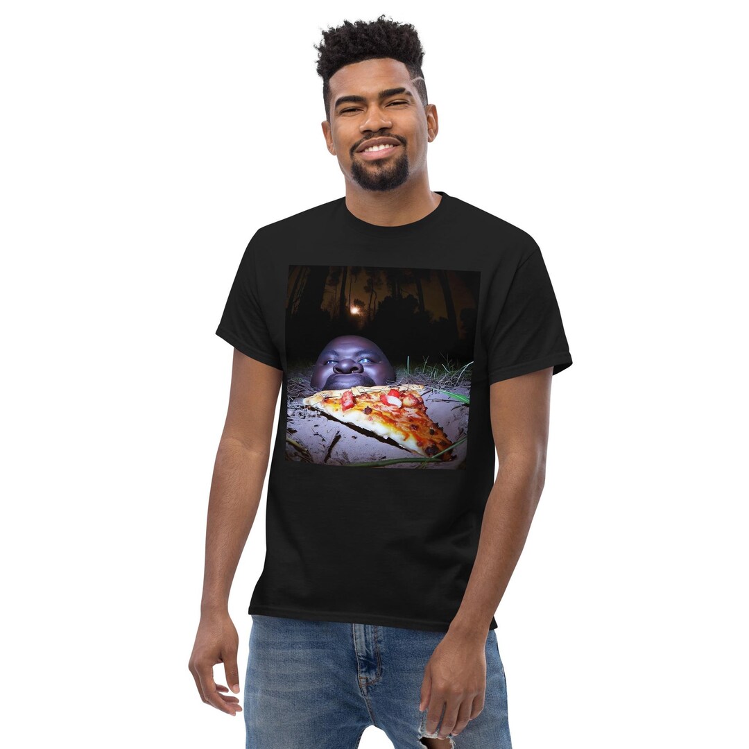 Funny Gumbo Slice T-shirt | Head Buried in Sand With Pizza Meme | Viral ...