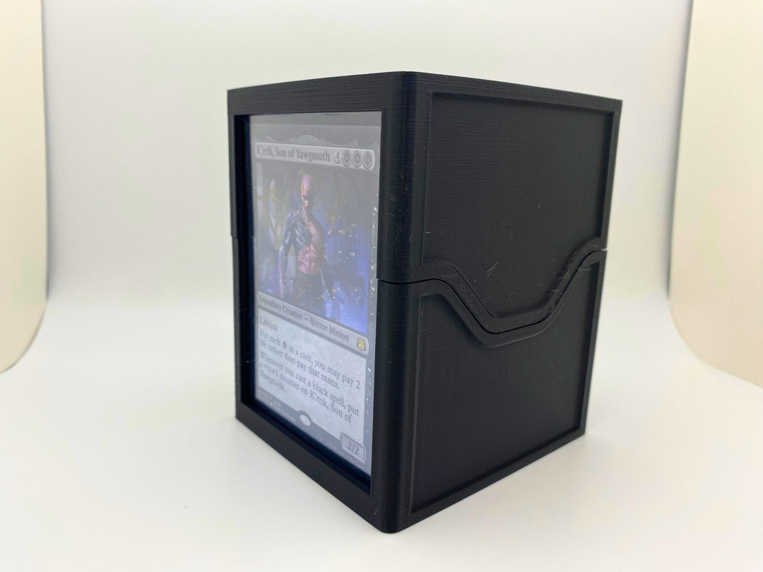 Compact MTG Commander/edh Deck Box With Top Loader | Message for ...