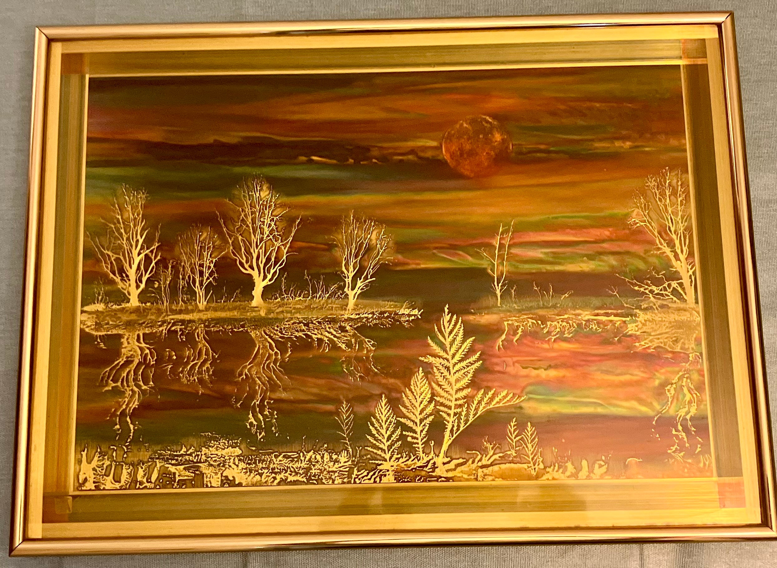 Vintage Copper riverside by Bernhard Rohne of Metallic Designs Acid ...