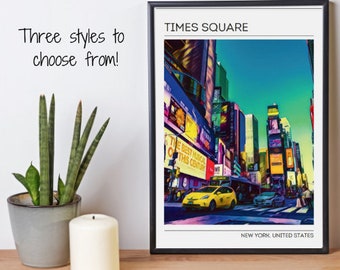 Times Square Digital Print - Etsy