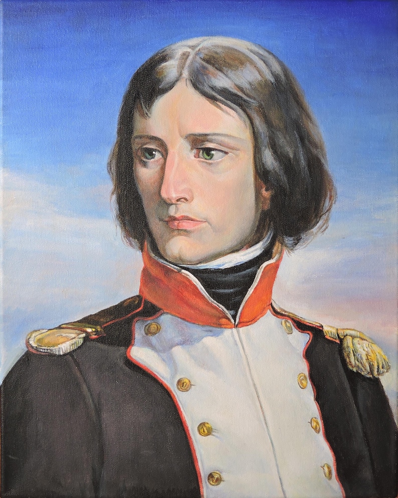 Young Napoleon Bonaparte" Museum Quality Hand-painted Oil Reproduction ...