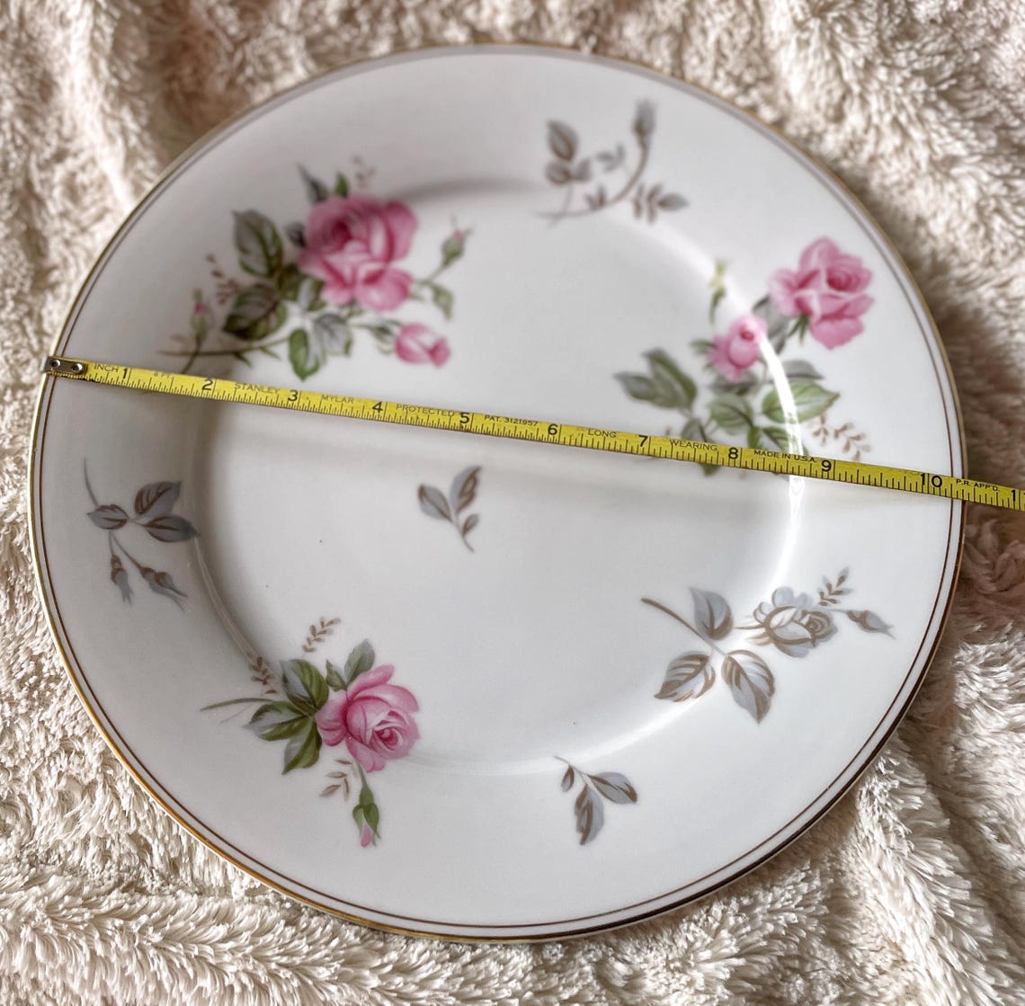 Noritake Fine China Pattern "rosa" #5460 Dinner Plate With Pink Roses ...