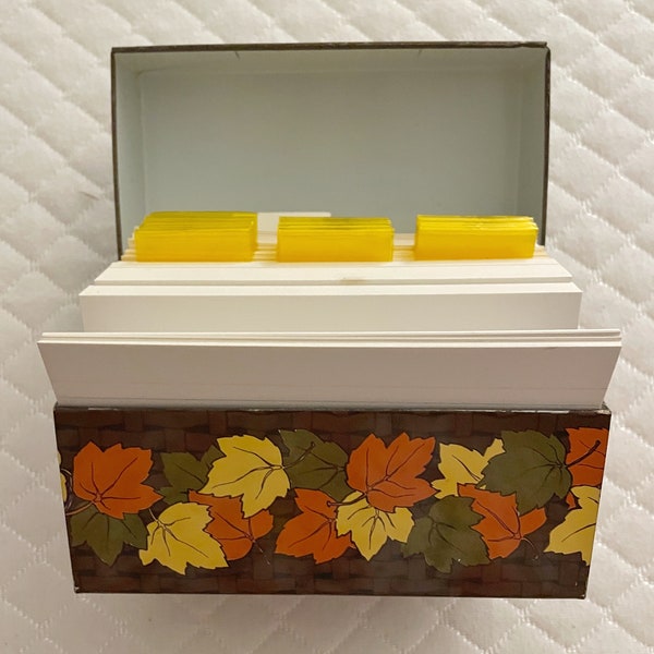 Retro Recipe Box - Etsy