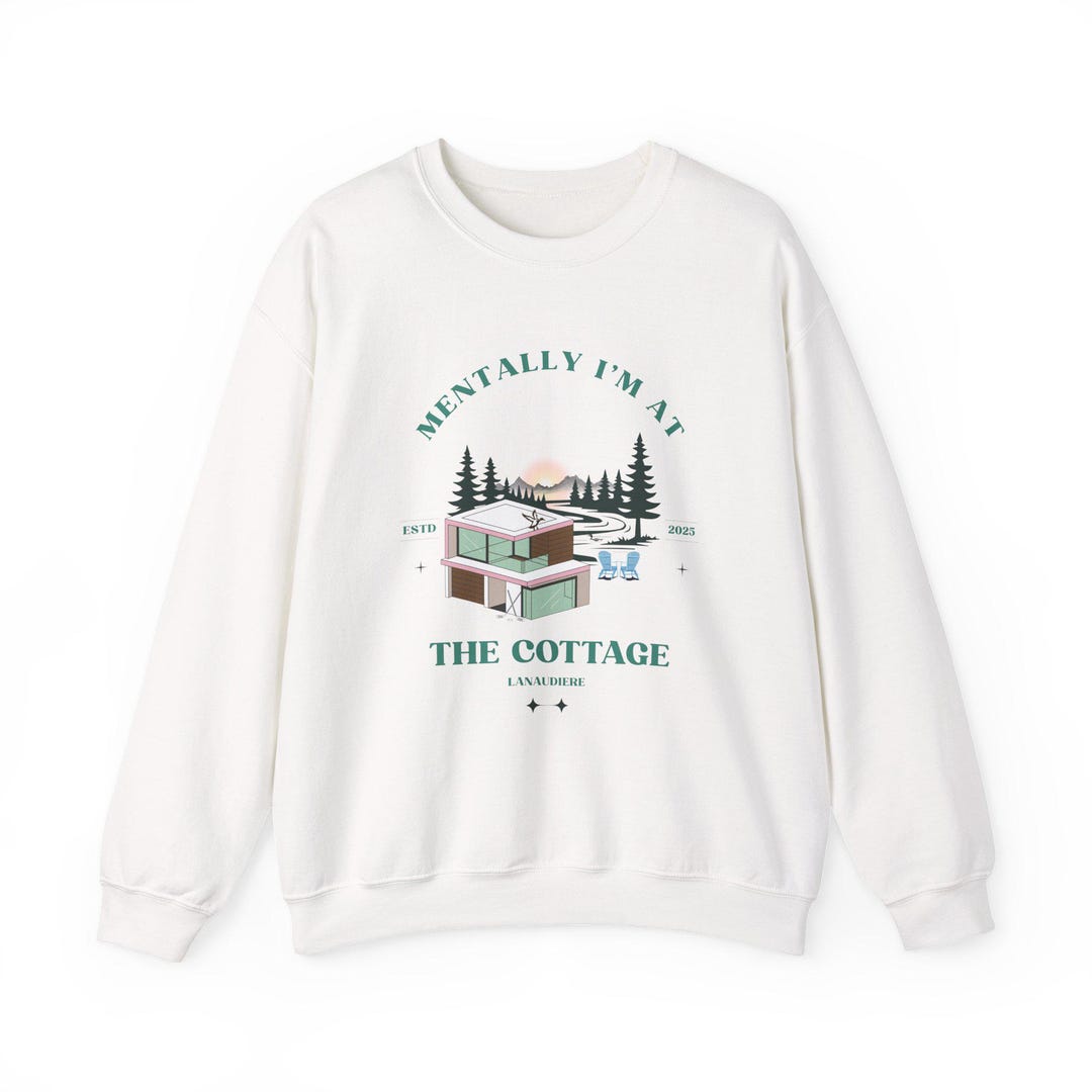Heated Rivalry Cottage Sweatshirt | Lakeside Cabin Scene Fan Shirt ...