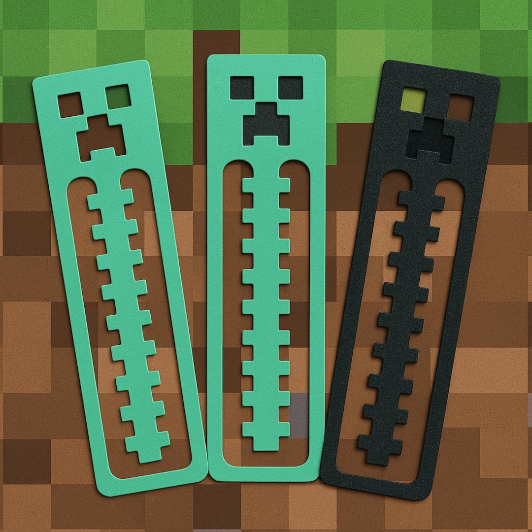 Minecraft Bookmarks – Set of 3 for Readers & Gamers - Etsy