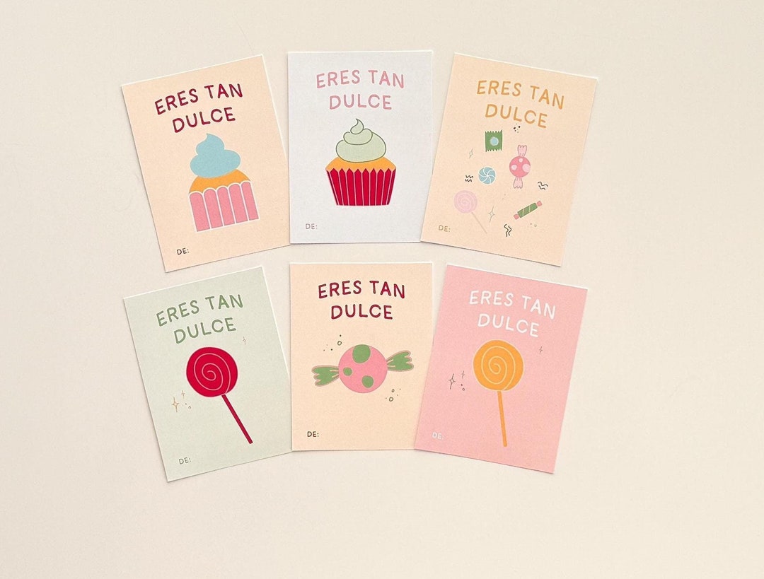 Candy Valentine Card Printable | Instant Download | Spanish Valentine's ...