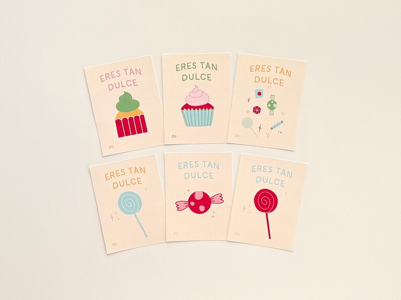 Candy Valentine Card Printable | Instant Download | Spanish Valentine's ...