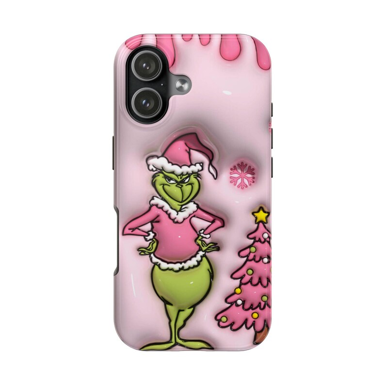 Grinch iPhone 17 Tough Case, Christmas Holiday Phone Cover - Etsy