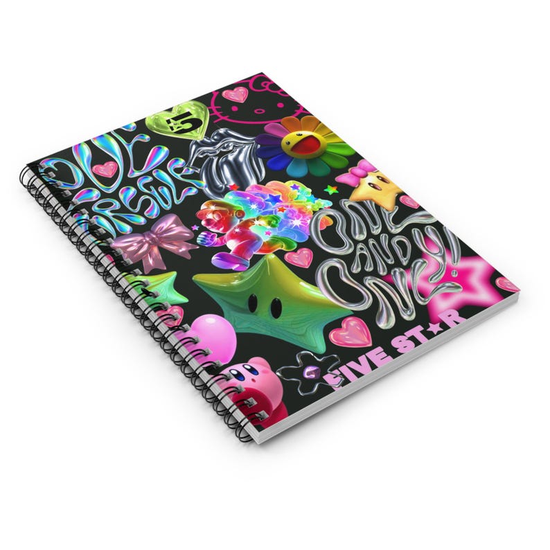 Spiral Y2K Journal , Retro Y2K Journal , Spiral Notebook, Aesthetic ...