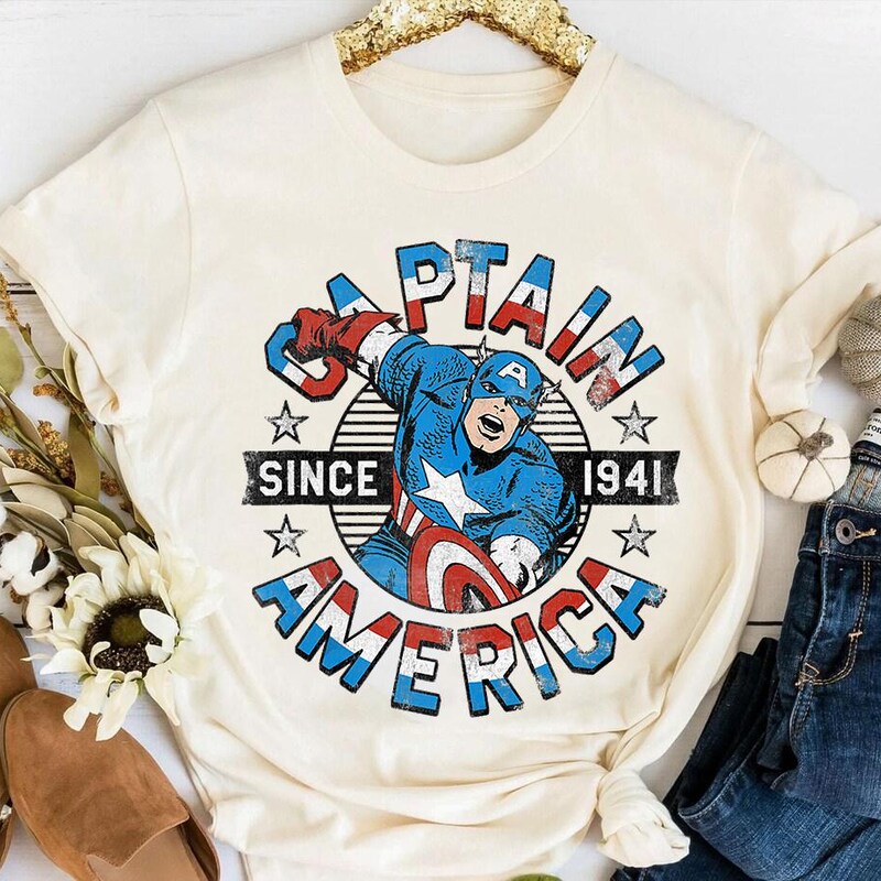 Captain America Shirt - Etsy