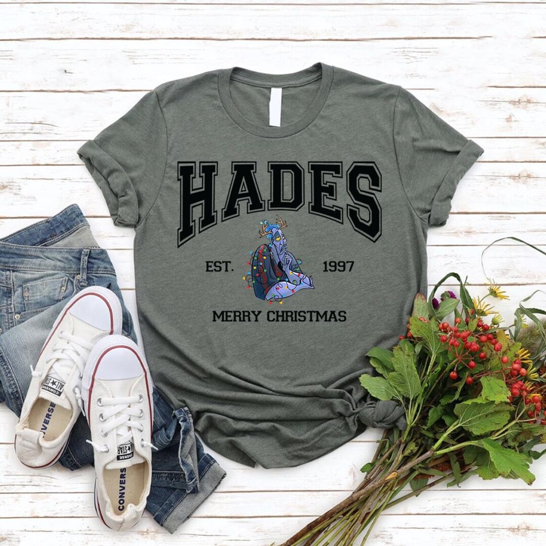 Disney Hercules Villains Hades Reindeer Merry Christmas Est 1997 Shirt ...