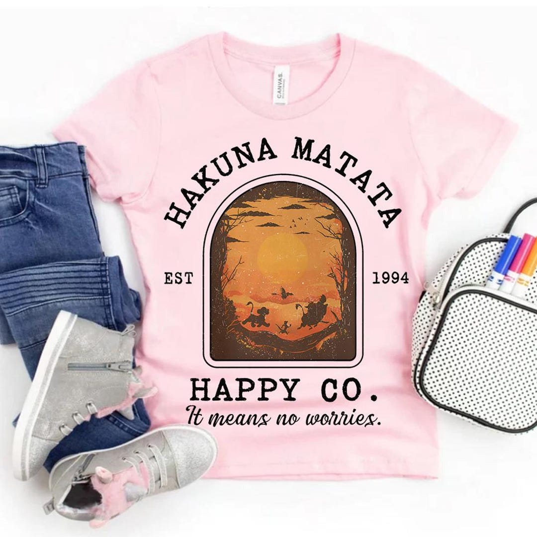 Disney Lion King Hakuna Matata It Means No Worries 1994 Shirt, Comfort ...