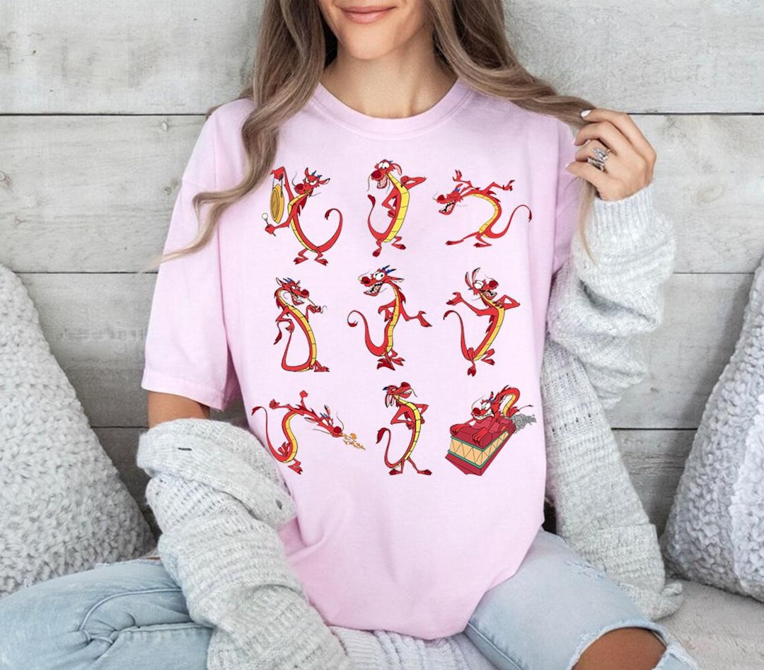 Disney Mulan Mushu Dragon Pose Shirt, Disney Funny Mushu Emotions Shirt ...