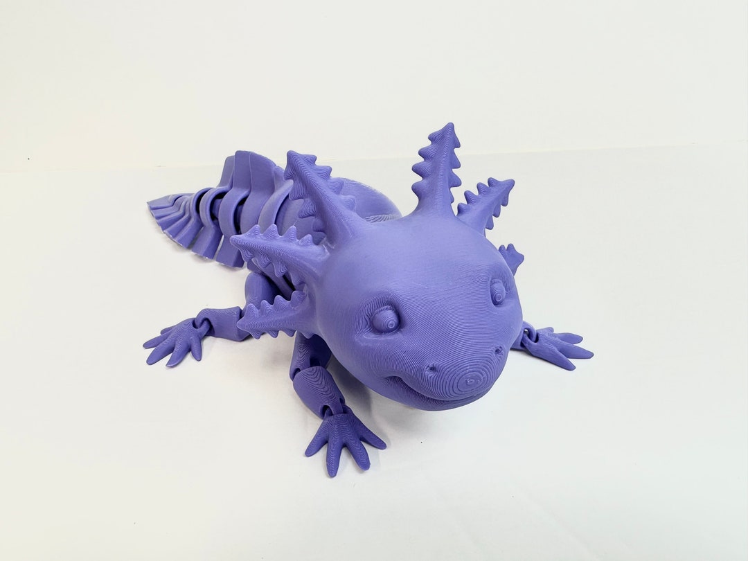 3D Printed Flexi Axolotl Articulating Sensory Toy Stress - Etsy