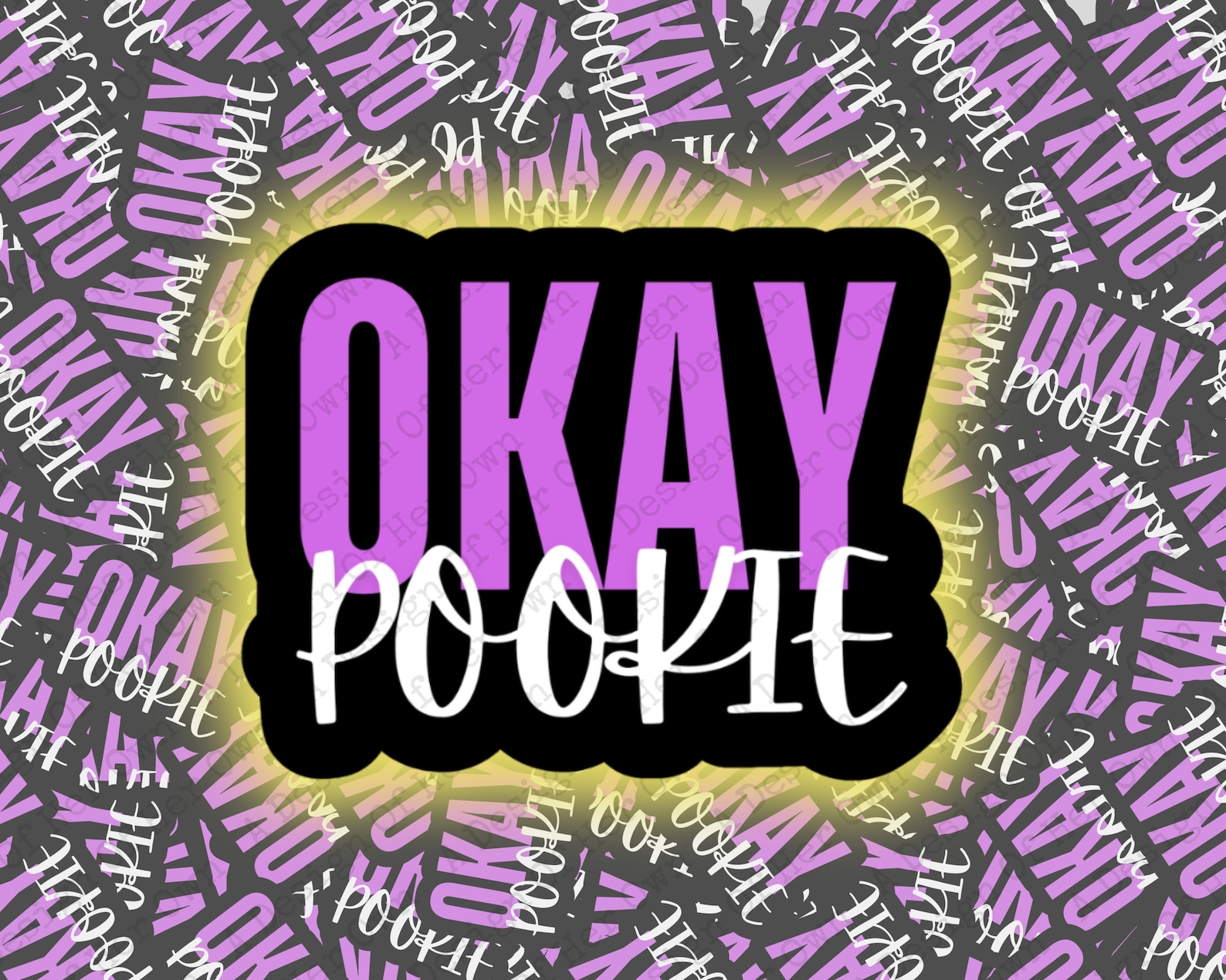 Okay Pookie Sticker Pookie Sticker Holographic Sticker Vinyl Sticker ...