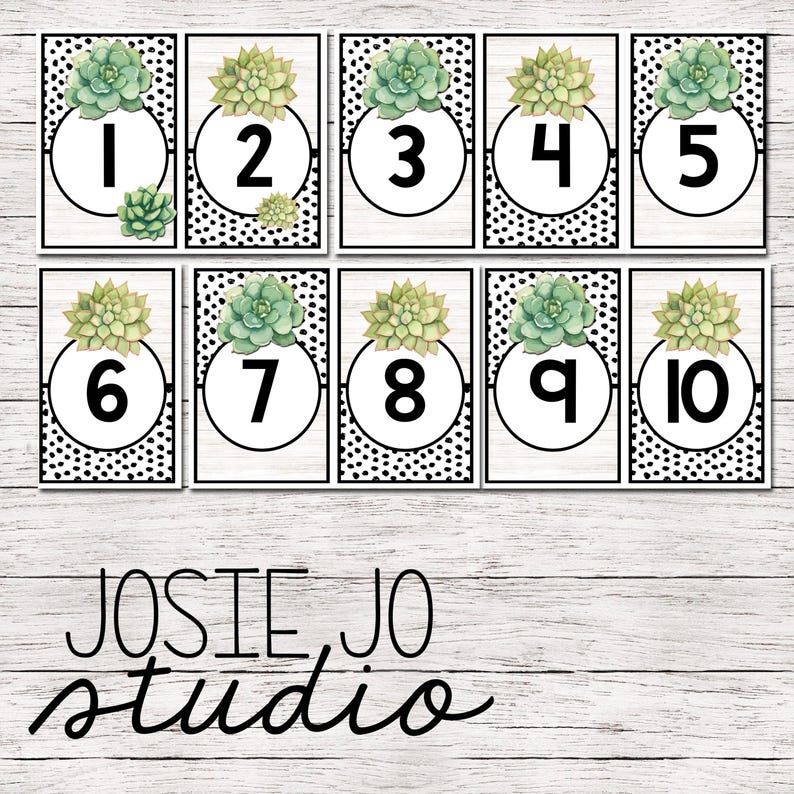SUCCULENT Classroom Decor | PRINTABLE Classroom Decor | Neutral ...