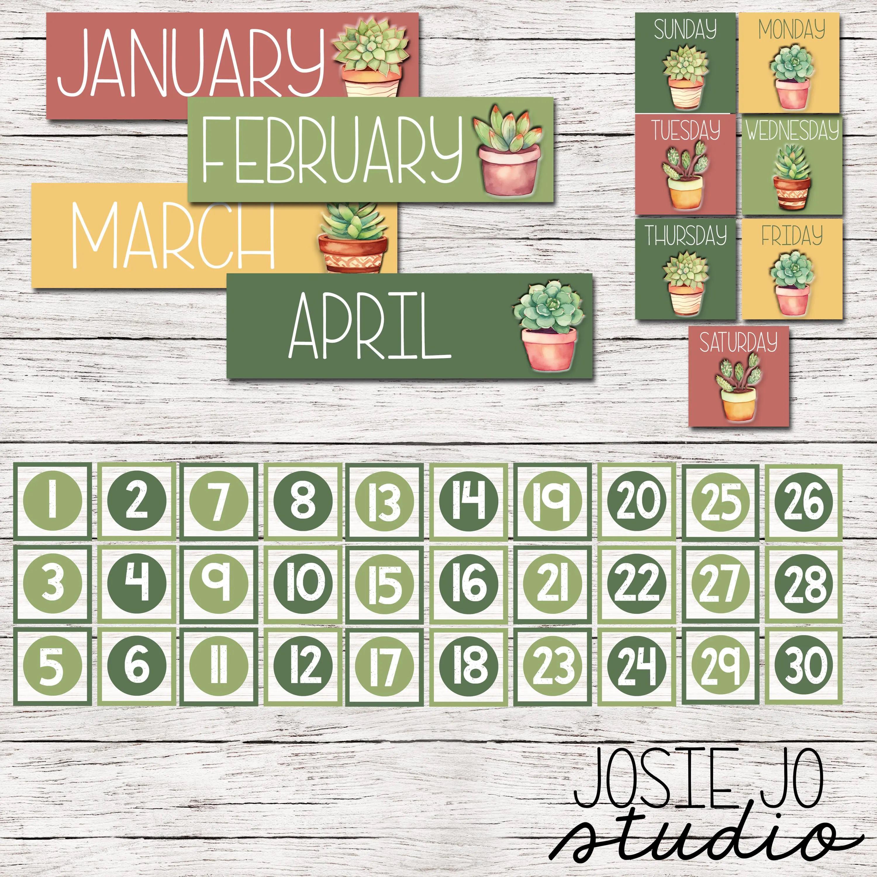 SUCCULENT Classroom Decor | PRINTABLE Classroom Decor | Neutral ...