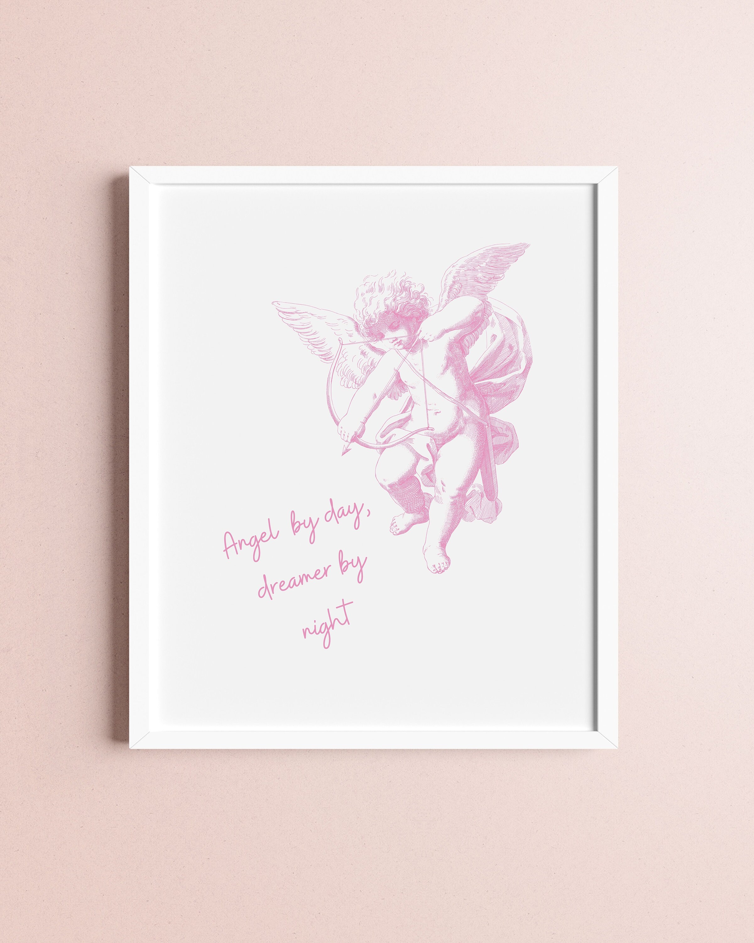 Coquette Angel Room Decor Digital Download| Girly Room Decor | Pink ...