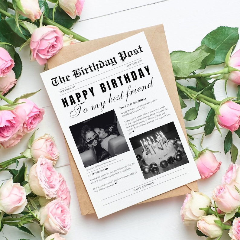 Birthday Newspaper Post for Florists | the Birthday Post | DIY ...