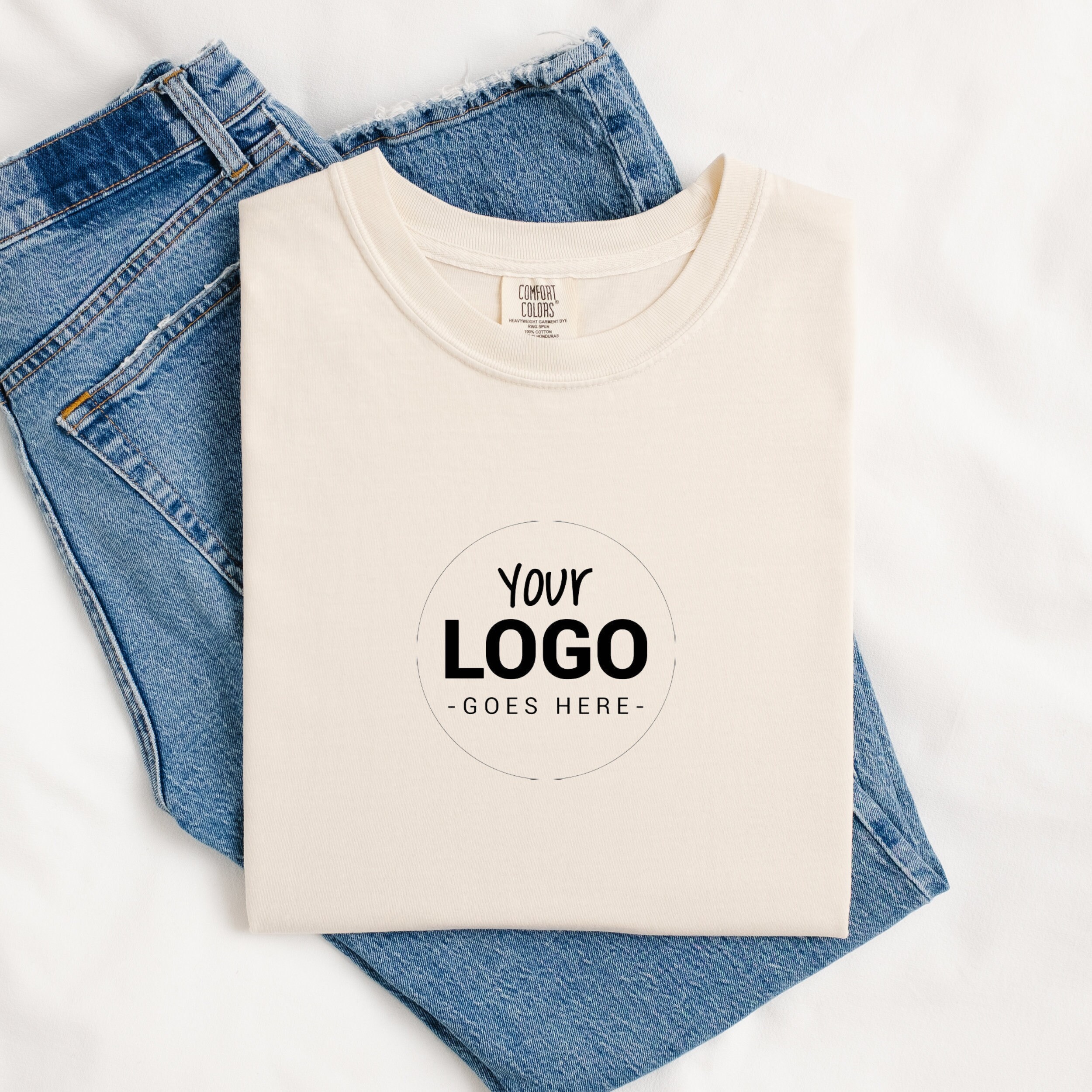 Custom Comfort Colors Logo Shirt, Personalized Comfort Colors Logo ...