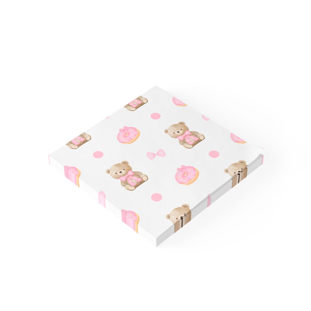 Coquette Bear Post-it® Note Pads, Bow Post Its, Coquette Bow Post Its ...
