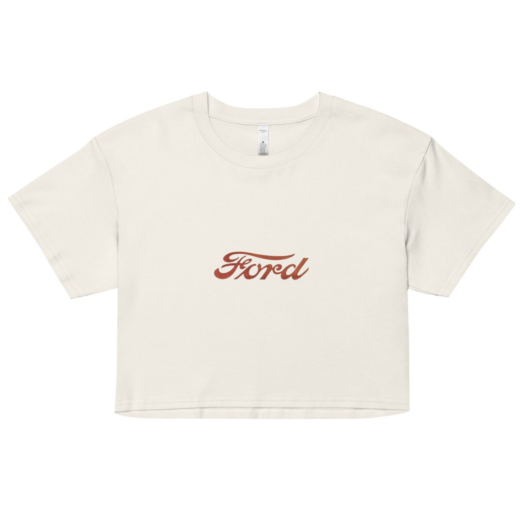 Vintage-style Ford Crop Tee, Patriotic Tee, Vintage Americana Crop Tee ...
