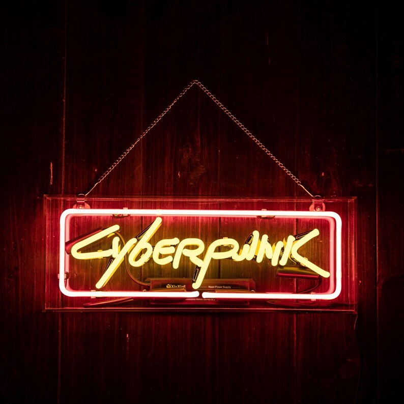 Cyberpunk 2077 Neon Light Box - Etsy