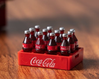 Set of 2 Miniature Soft Drinks, Mini Coke, Mini Coke Bottle, Coca-cola ...