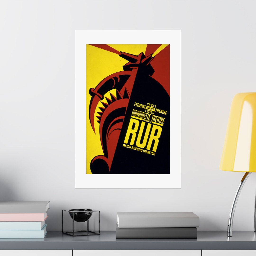 Vintage Theater Poster. Graphic Giclée Print on Matte Archival Paper ...