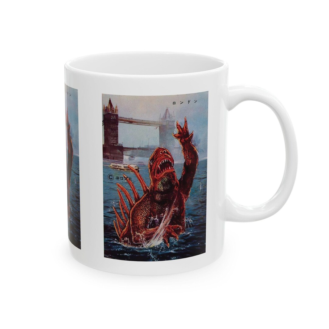 Vintage Japanese Monster Mug/ London Bridge/thames/ Sci-fi/ Bpa/lead ...