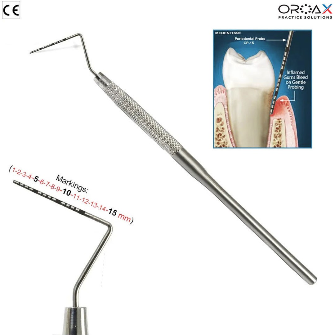 Periodontal Probes CP-15 UNC Hygienist Dental Measure Pocket Depth ...
