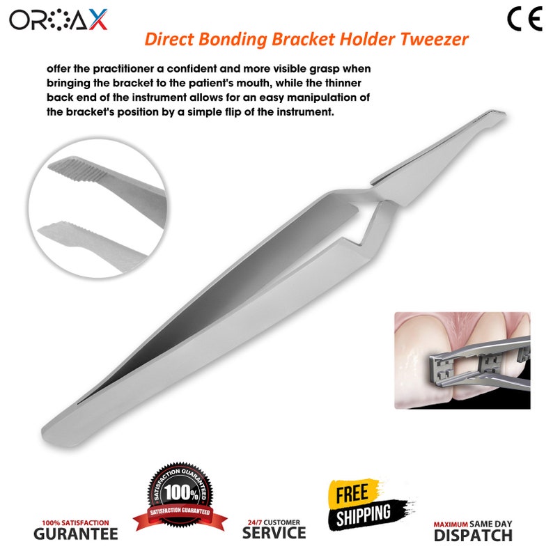 Orthodontics Direct Bonding Bracket Holder Tweezers Holding Brackets ...