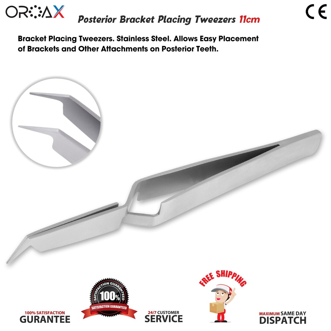 Posterior Bracket Placing Tweezers Holds Maneuver Place Brackets ...