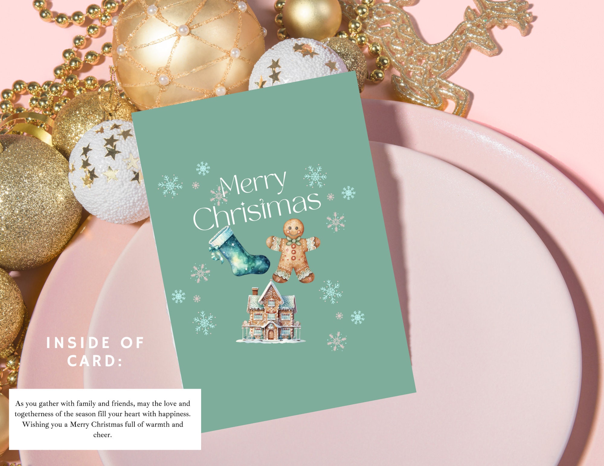 Printable Christmas Cards With Bonus Matching Envelopes - Etsy