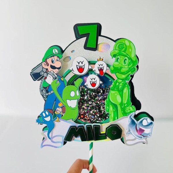 Luigi’s Mansion Cake Topper - Etsy