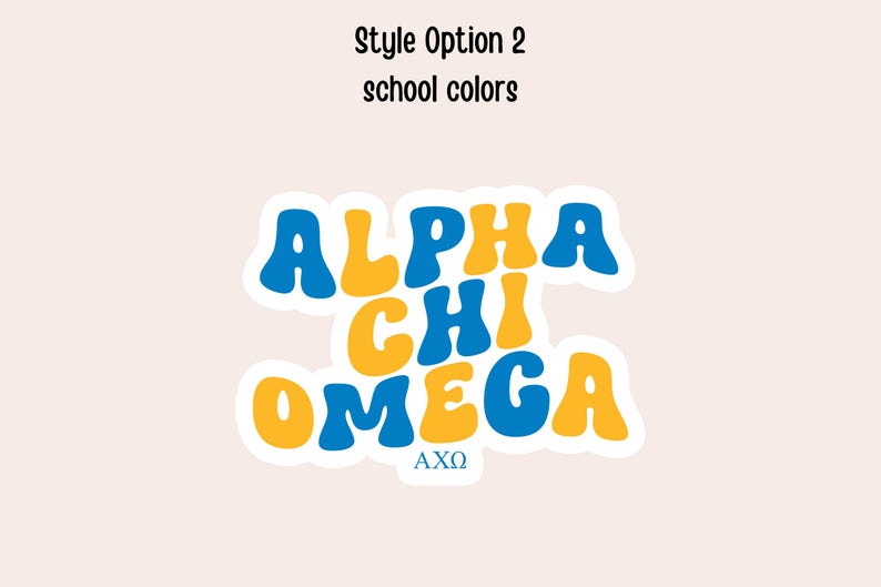 Custom Sorority Stickers, Greek Letters, Greek Sorority, Letters Greek ...