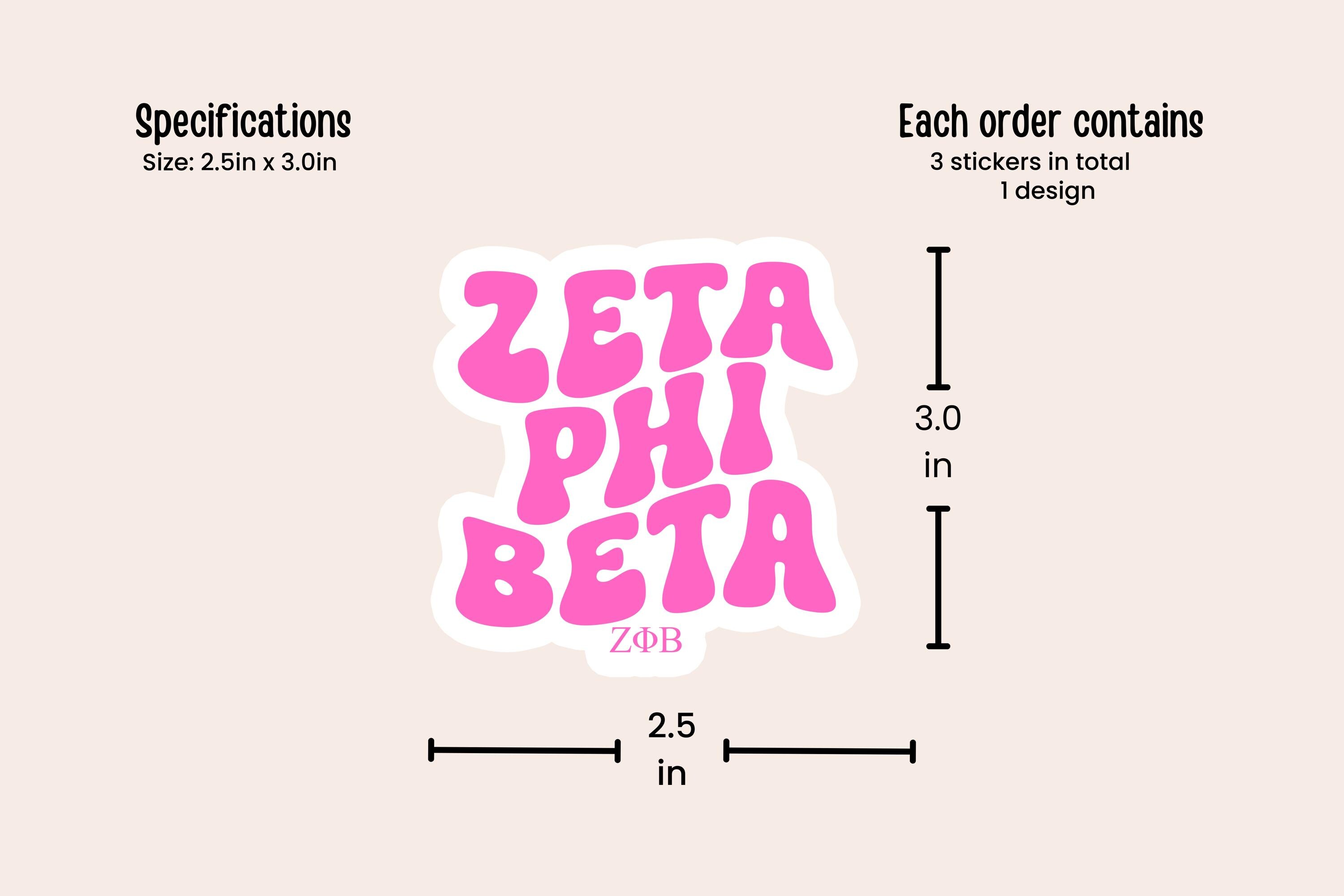 Custom Sorority Stickers, Greek Letters, Greek Sorority, Letters Greek ...