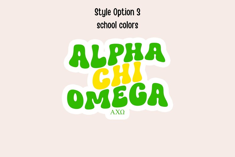 Custom Sorority Stickers, Greek Letters, Greek Sorority, Letters Greek ...